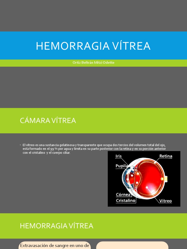Hemorragia vítrea | PDF | Ojo humano | Oftalmología