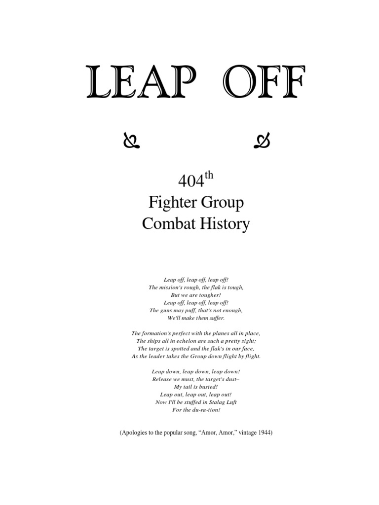 404th Fighter Group Combat History.pdf | Fighter Aircraft | Republic P ...