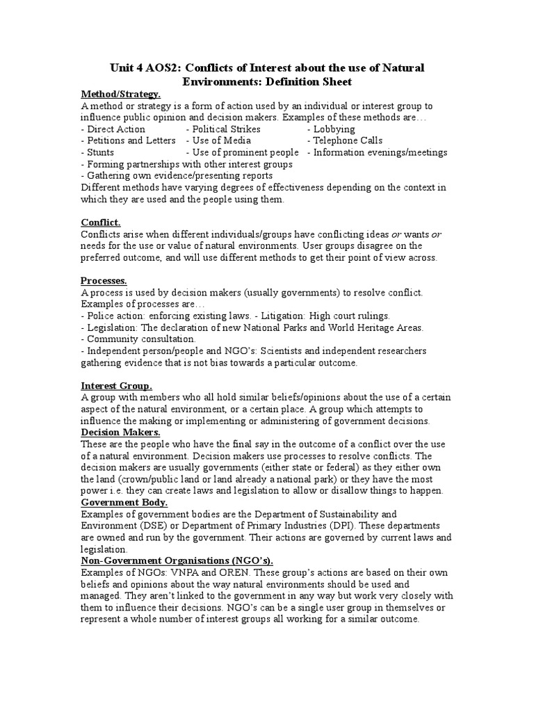 Definition Sheet | PDF | Advocacy Group | Non Governmental Organization