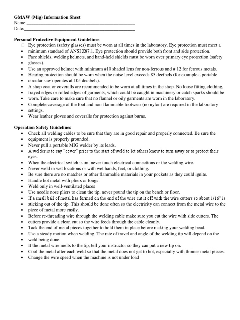Gmaw Safety | PDF | Wire | Welding