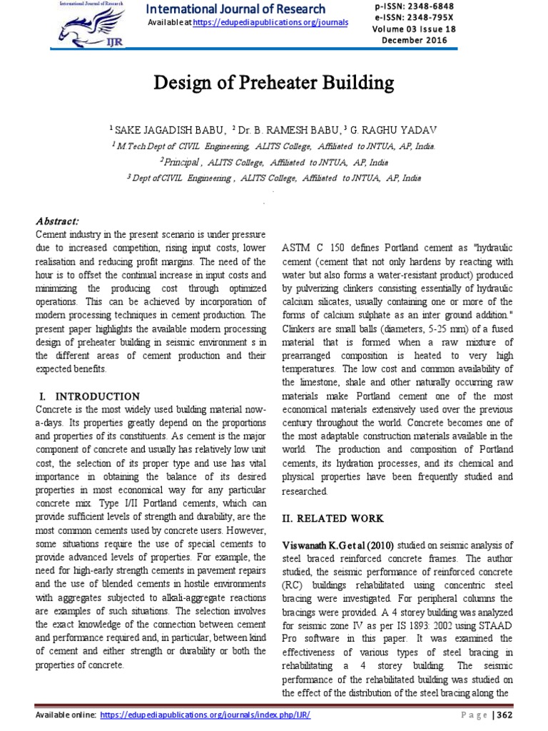 Preheater Design | PDF | Beam (Structure) | Concrete