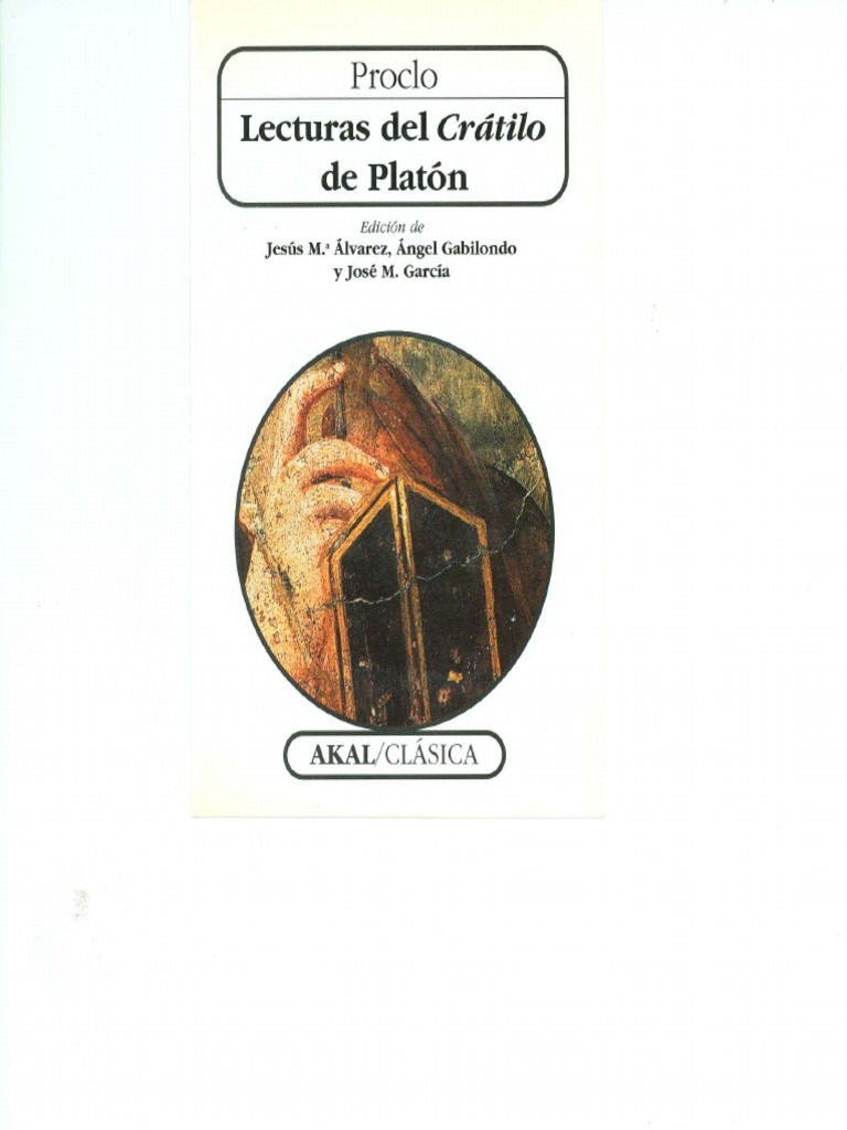 Proclo - Lecturas Del Cratilo de Platon | PDF