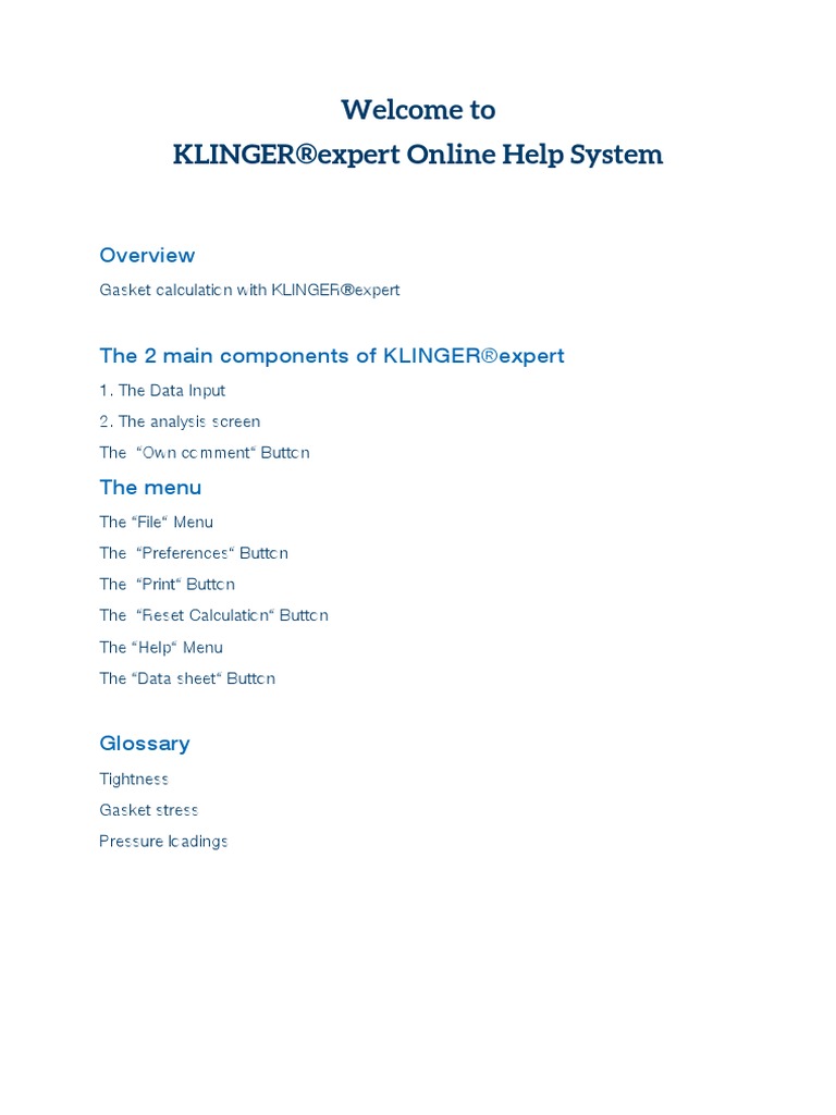 Manual Klinger Expert | PDF | Screw | Stress (Mechanics)