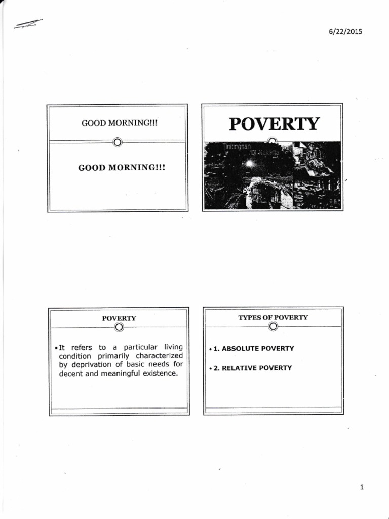 Understanding Types of Poverty | PDF | Unemployment | Social Science