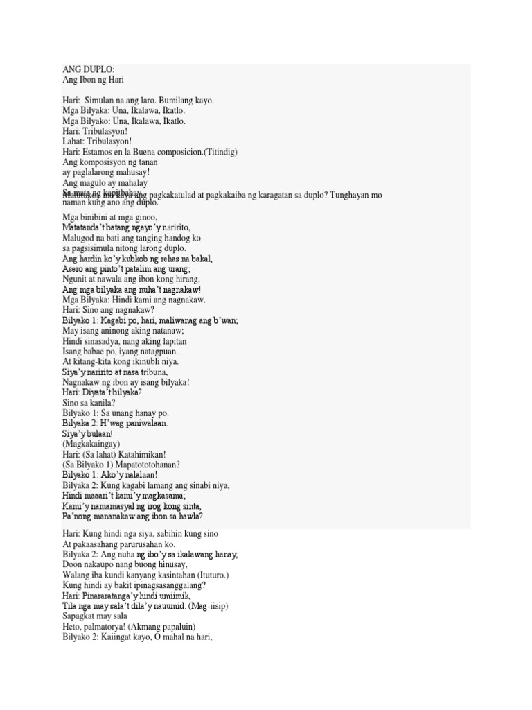 Ang Duplo | PDF