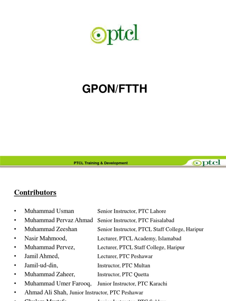 GPON Fundamentals 11-06-09 Final | PDF | Broadband | Optical Fiber