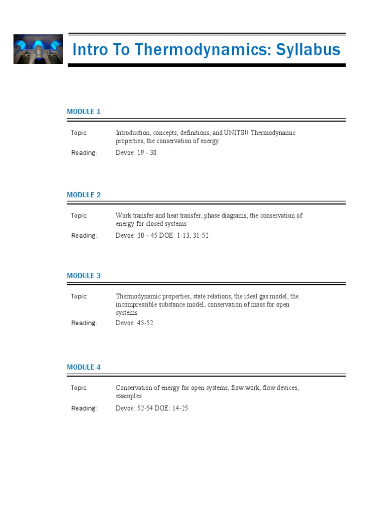 Introduction To Thermodynamics | PDF