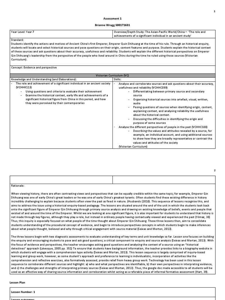 English Year 7 Example | PDF | Inquiry Based Learning | Educational ...