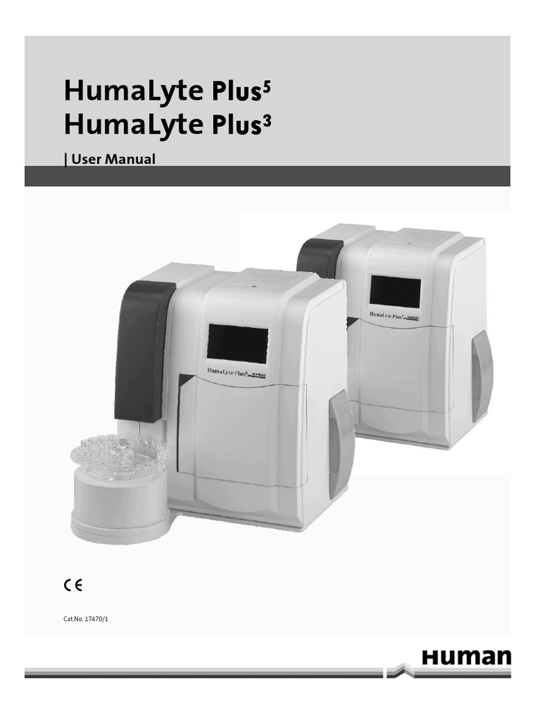 HumaLyte Plus User PDF | PDF | Electrochemistry | Electrolyte