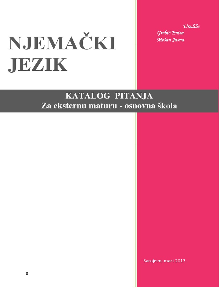 Katalog - Njemacki Jezik - Os PDF | PDF