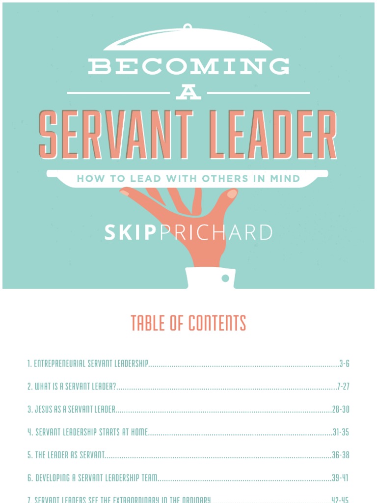 Becoming A Servant Leader | PDF | Servant Leadership | Humility