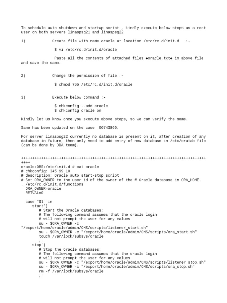 DB Auto Restart | PDF | Oracle Database | Superuser