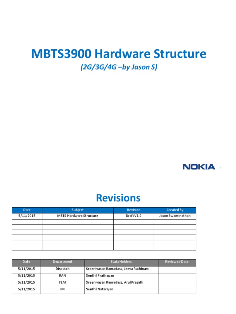 MBTS Hardware Structure - Draft V1.0 | PDF | Mobile Technology ...
