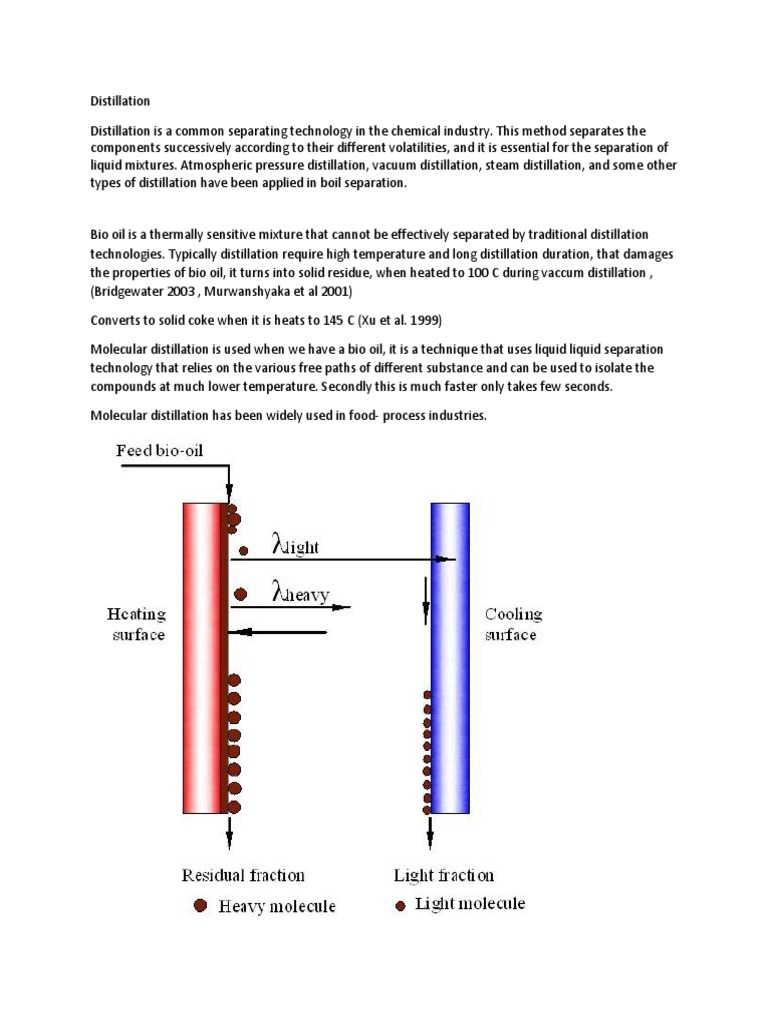 Molecular Distillation | PDF | Distillation | Unit Operations