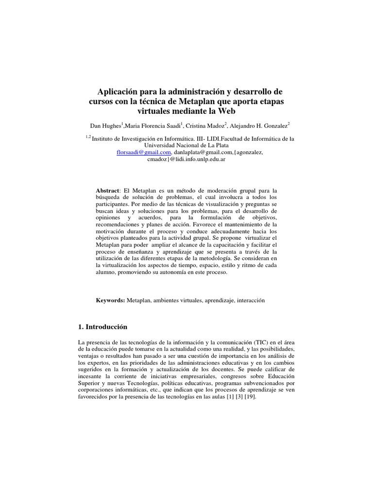 Documento - Completo - Prueba de Metaplan PDF | PDF