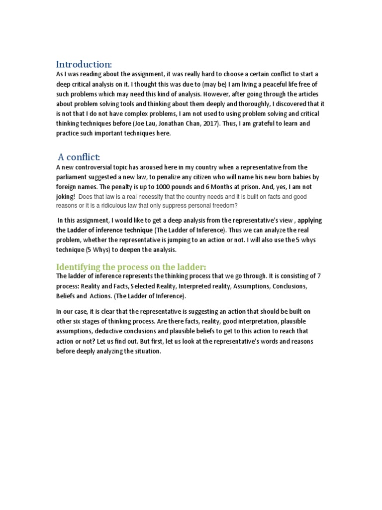 Ladder of Inference | PDF