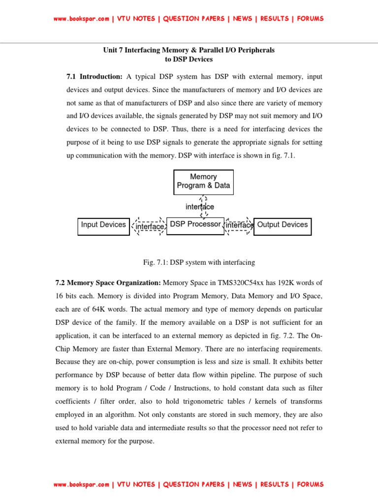 Unit 7 Interfacing Memory and Parallel IO Peripherals | Download Free PDF | Input/Output ...