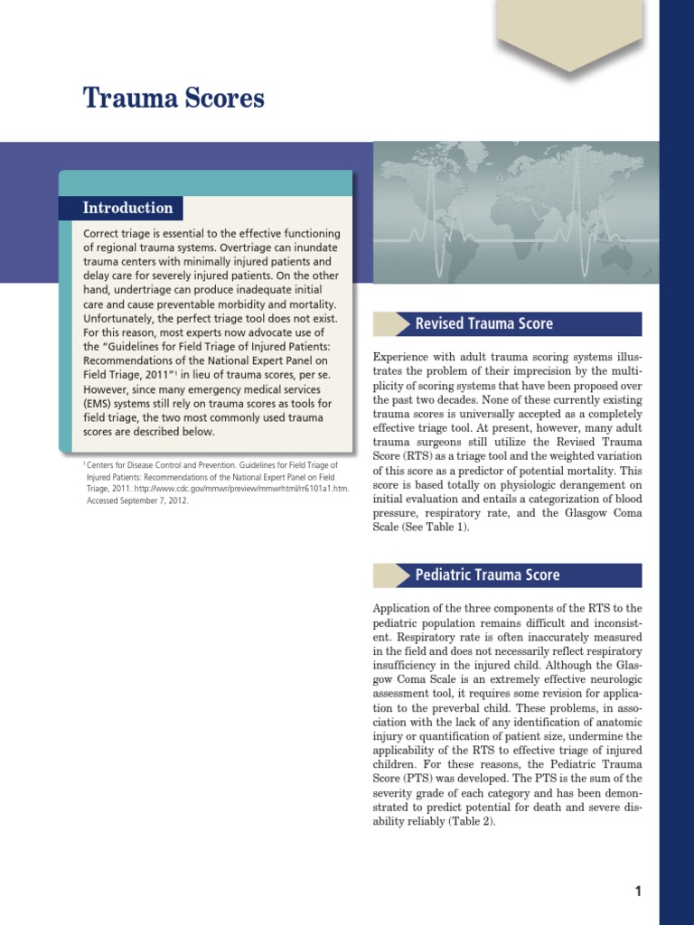 ATLS-9e Trauma Scores PDF | PDF
