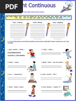 Present Continuous Rules Interactive Worksheet - Live Worksheets | PDF