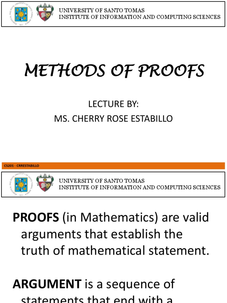 Methods of Mathematical Proofs | PDF | Truth | Syntax (Logic)