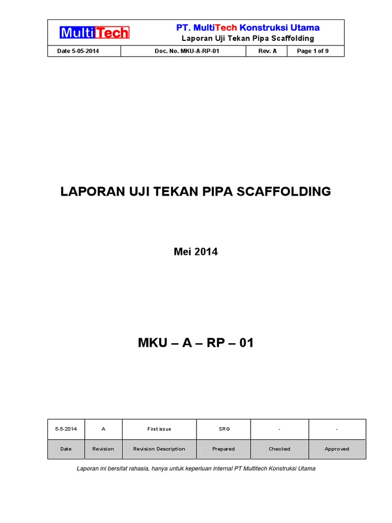 Kekuatan Scaf PDF | PDF