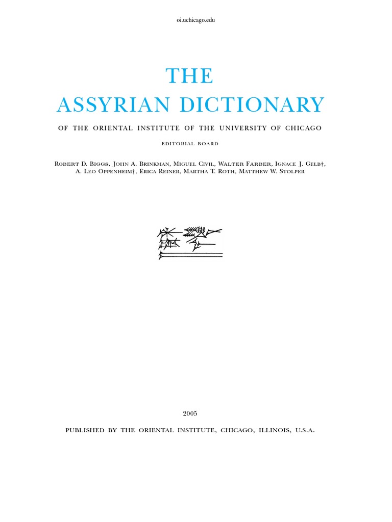 Assyrian Dictionary P PDF | PDF | Babylonia | Babylon