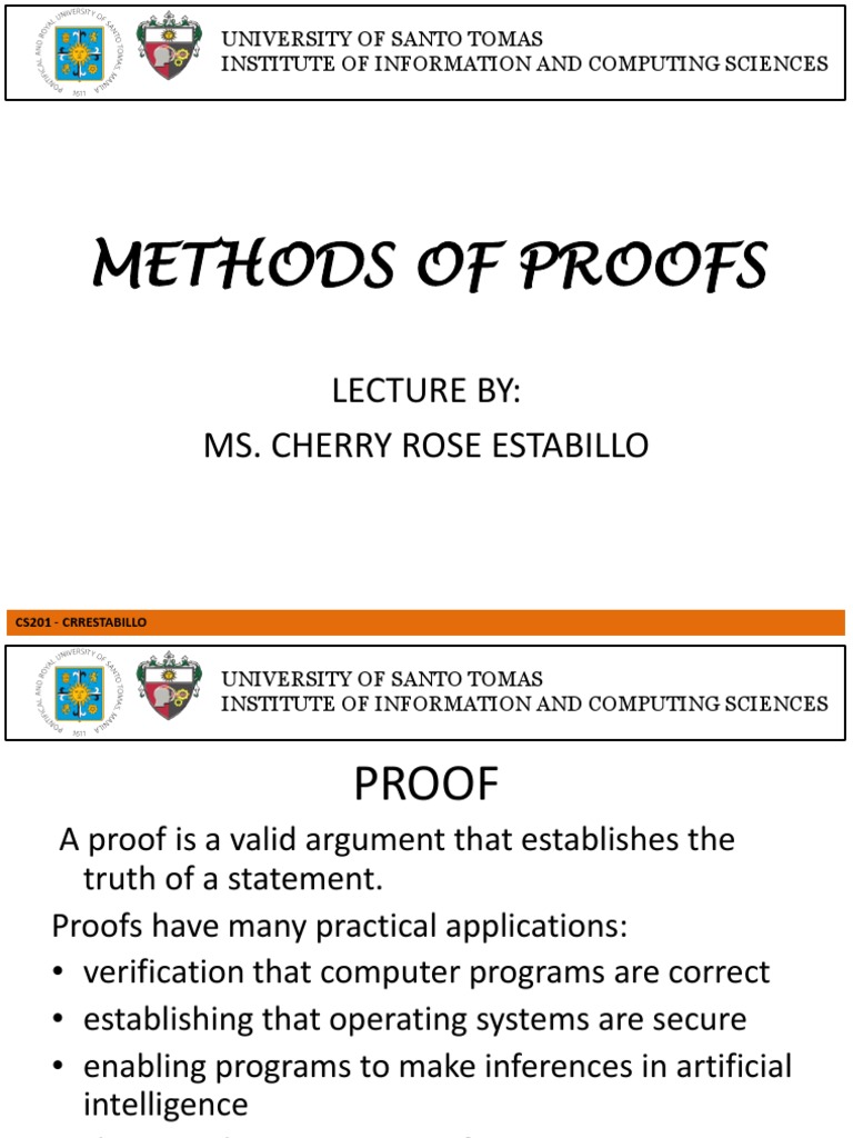Methods of Mathematical Proofs: An Overview of Direct Proofs, Indirect Proofs, and Other ...