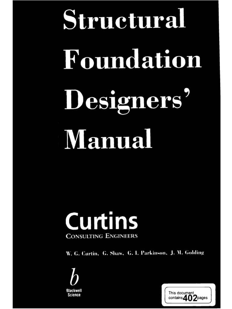 Structural Foundation Designer's Manual | PDF