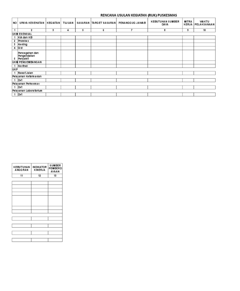 Ruk Puskesmas | PDF