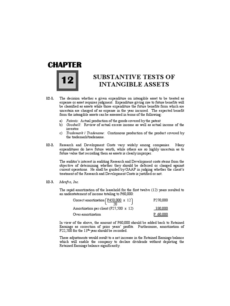 Chapter12 - Answer PDF | PDF | Debits And Credits | Goodwill (Accounting)