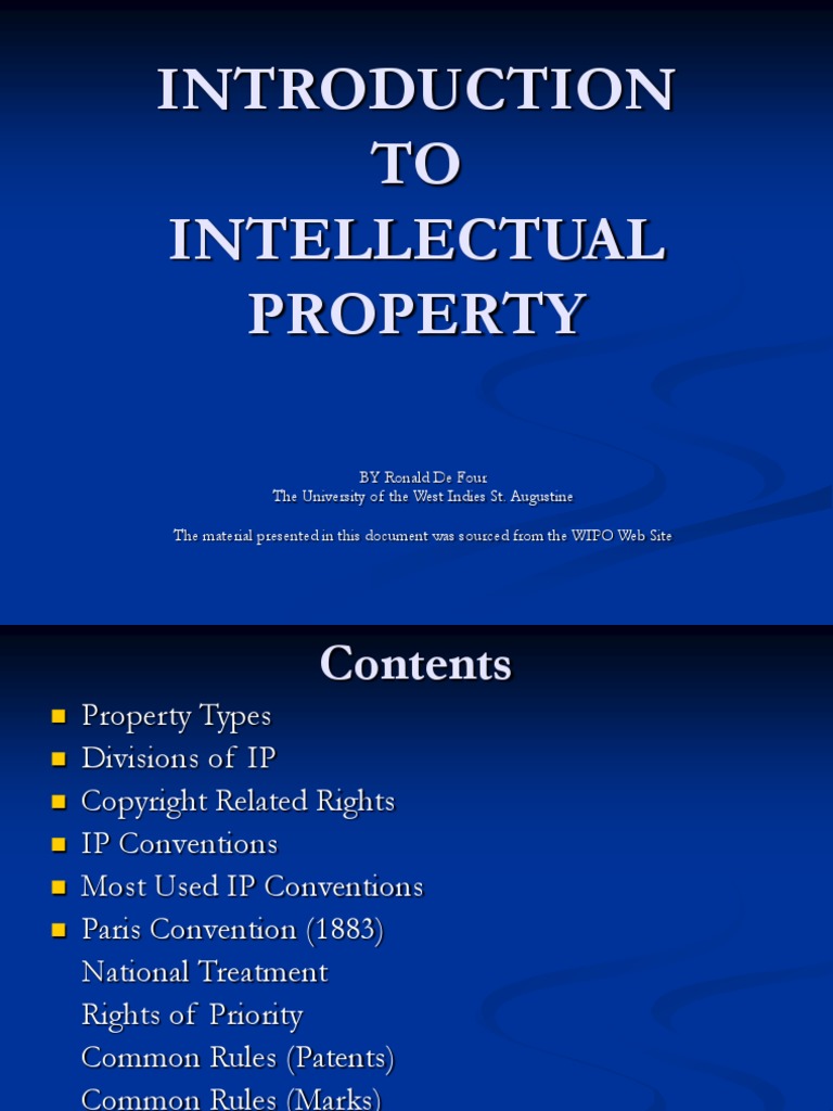 Introduction To IP | Download Free PDF | Patent Application ...