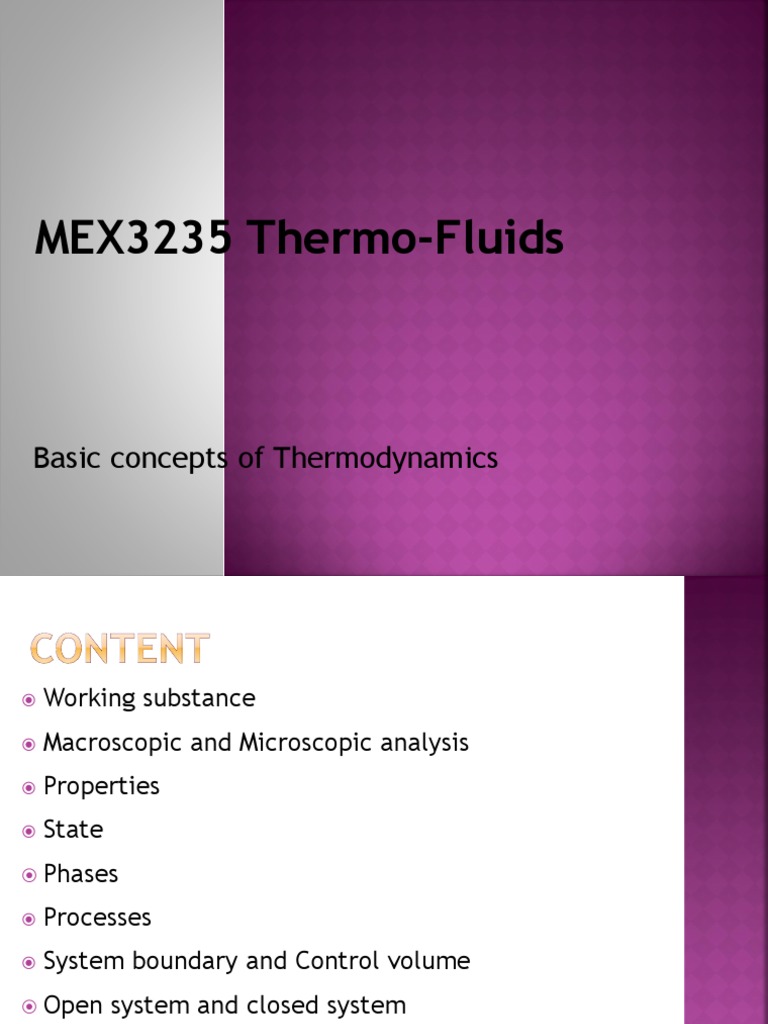 Thermo Fluids | PDF | Heat | Thermodynamics