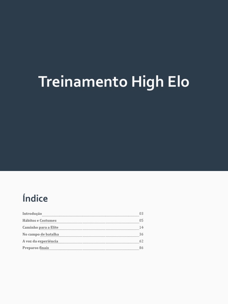Ebook High Elo PDF | PDF