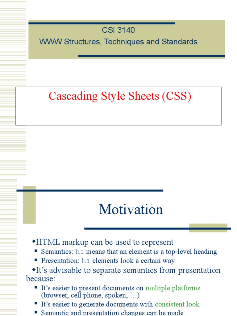 Cssppt Cascading Style Sheets Html 