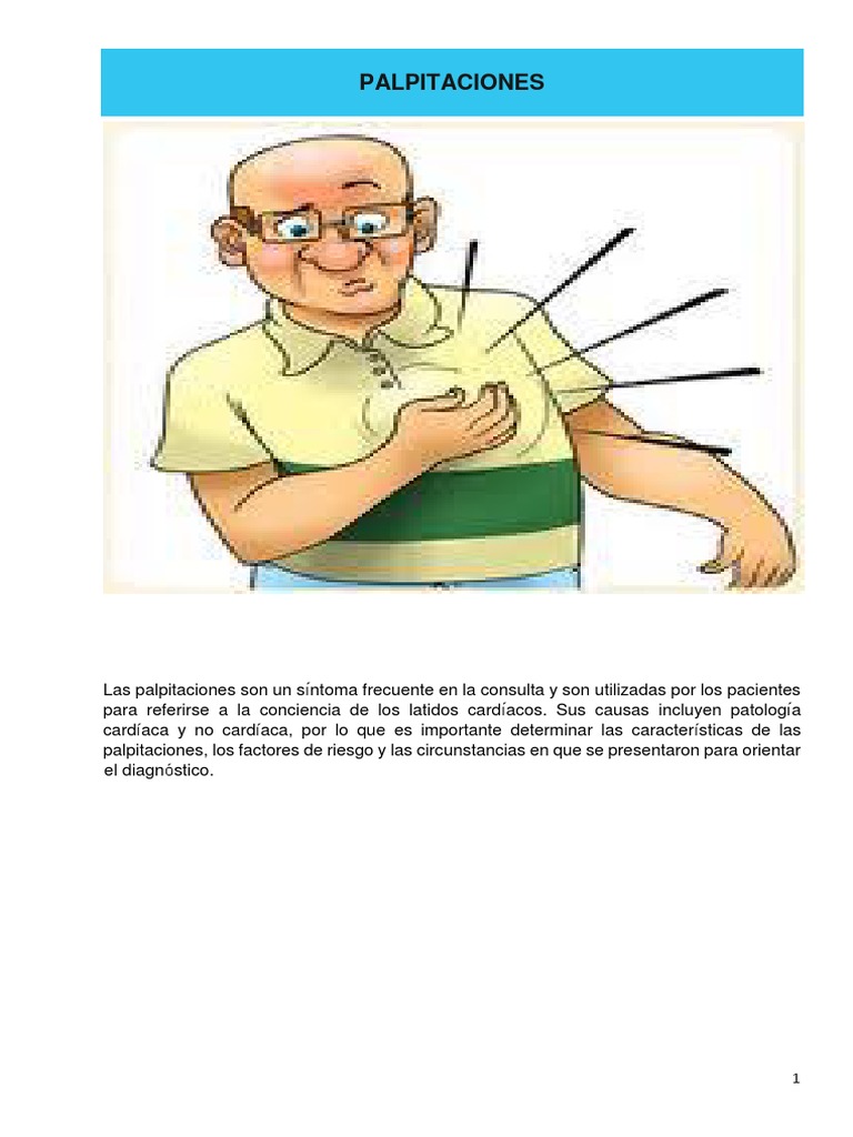 Palpitaciones | PDF | Arritmia cardiaca | Cardiología