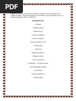 Pochitoque en Verde | PDF | Cocina, comidas y vino