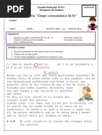Prueba Grupo Consonantico FR FL | PDF | Artes del Lenguaje y Comunicación