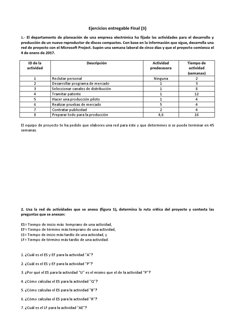 Plantilla Entregable 3 | PDF | Business