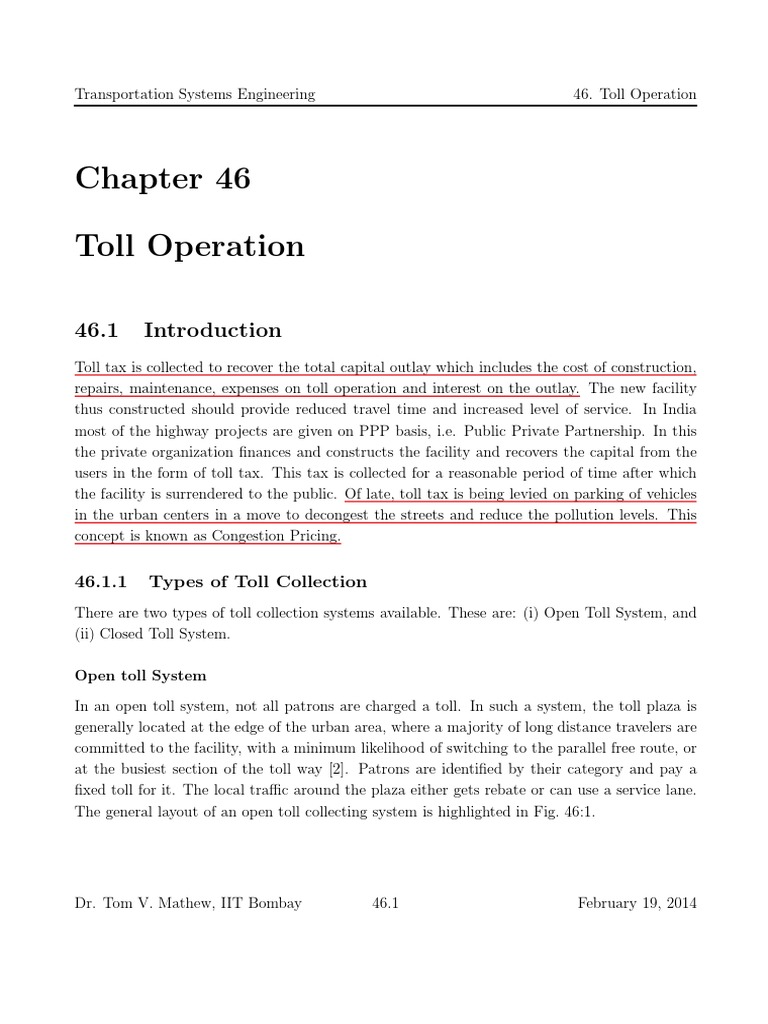Toll Operations | PDF | Toll Road | Lane