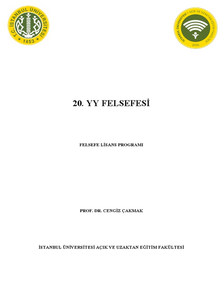 YY. Felsefesi Ders Kitabi | PDF