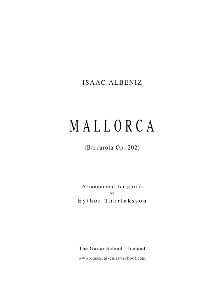 Albeniz Mallorca PDF | PDF