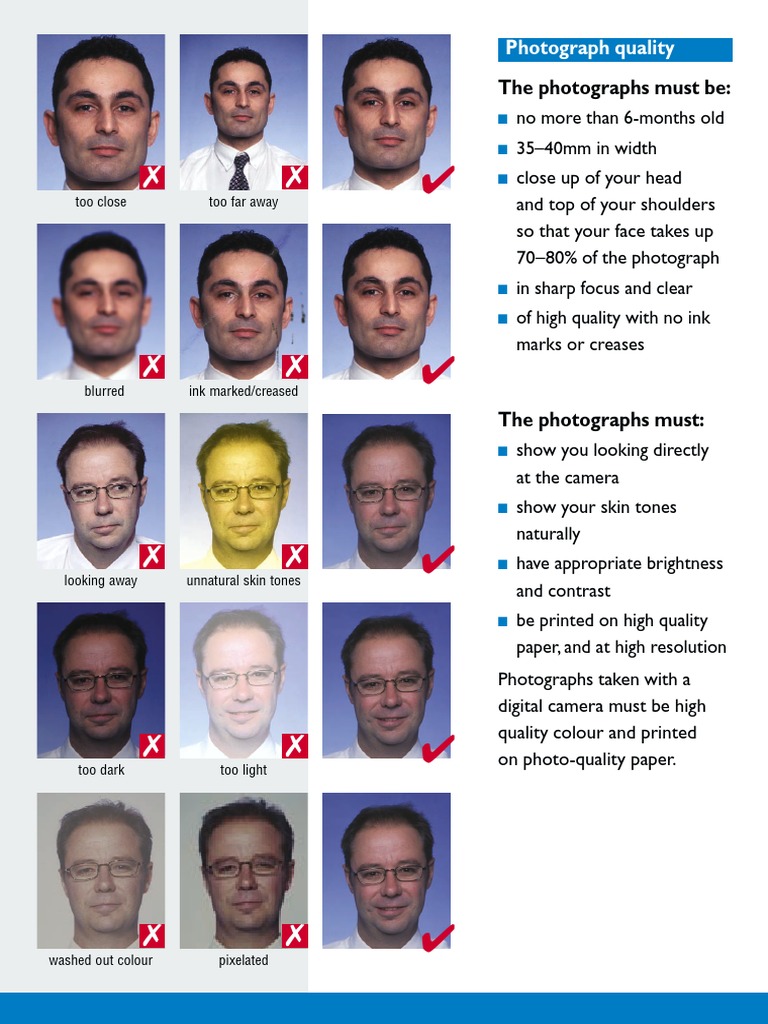 Icao Photograph Guidelines en | PDF | Glasses | Photograph