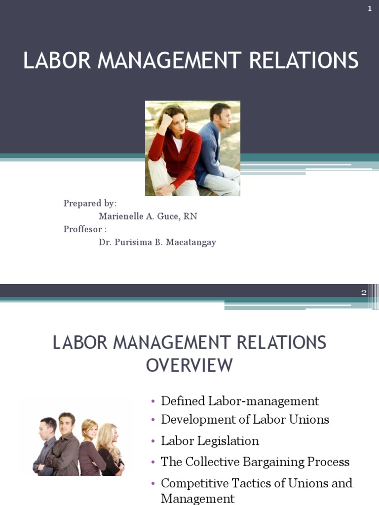Labor Management Relations Manel | PDF | Trade Union | Labor Management ...