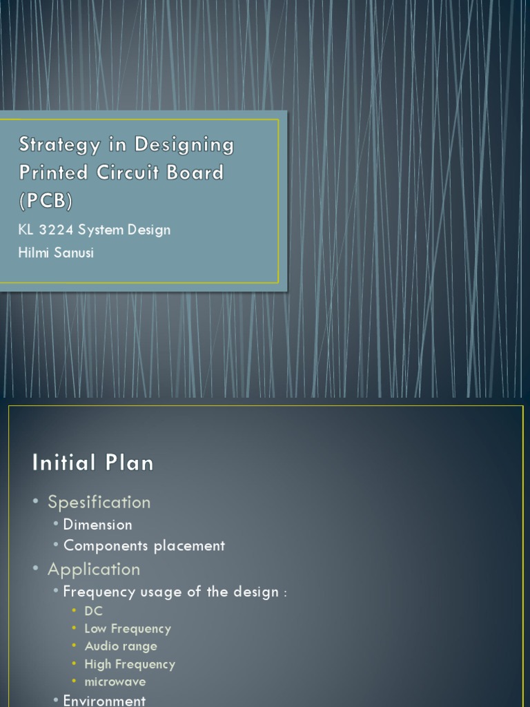 Strategy in (PCB) Design. | PDF | Electromagnetic Interference | Printed Circuit Board