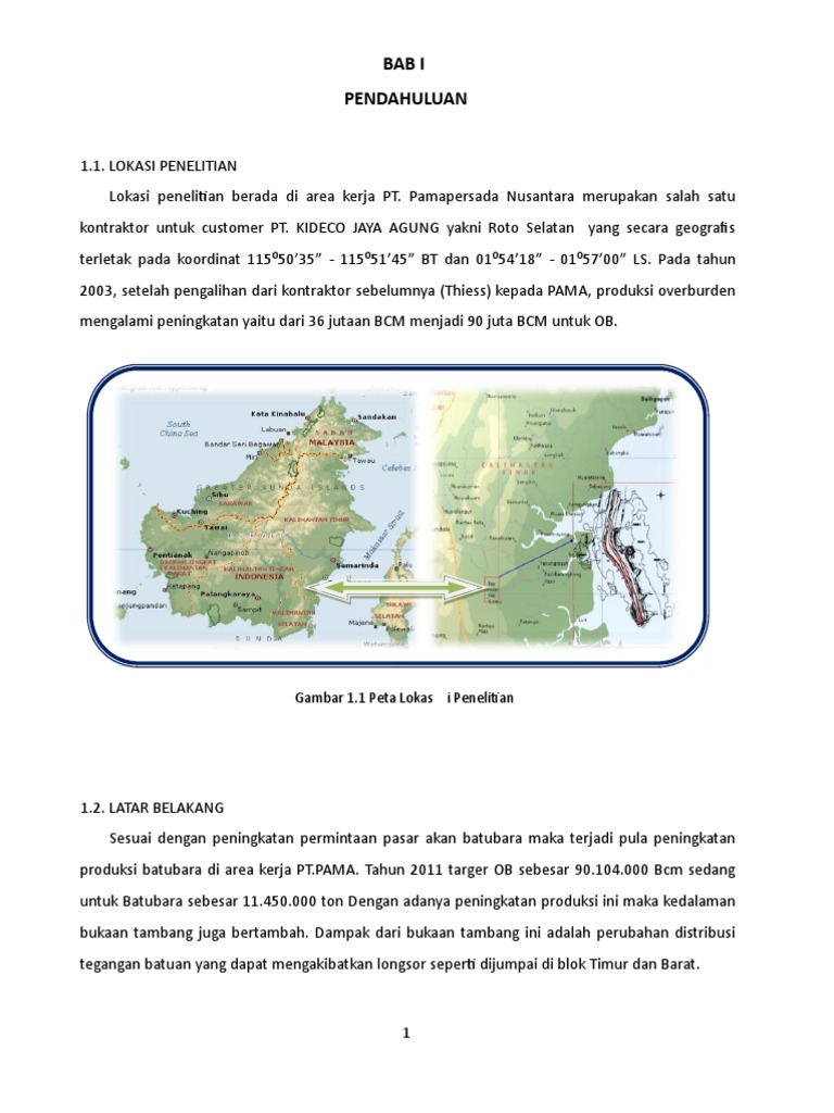 Laporan Mapping Geologi Area PAMA - 2011.odt | PDF