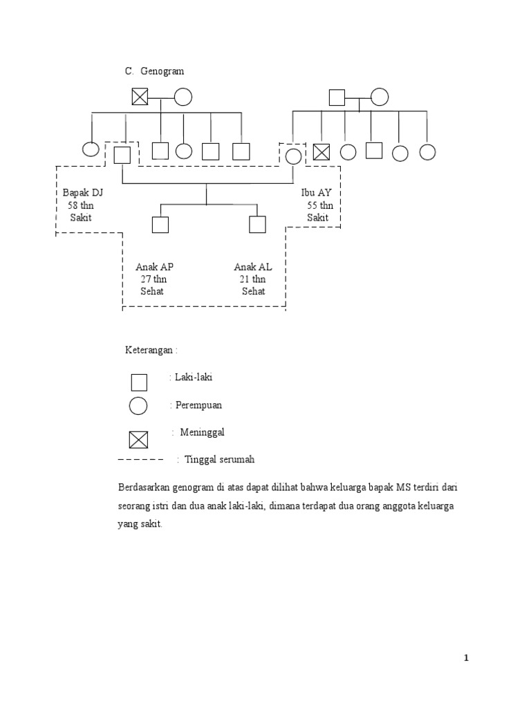Genogram, Denah, Pemeriksaan Fisik | PDF