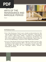 ARTS of The Renaissance and Baroque Period - Ppt.khem | PDF | Baroque | Michelangelo