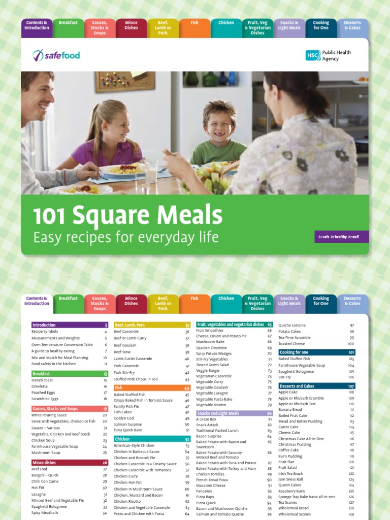 101 Square Meals PDF | PDF | Cooking | Meal