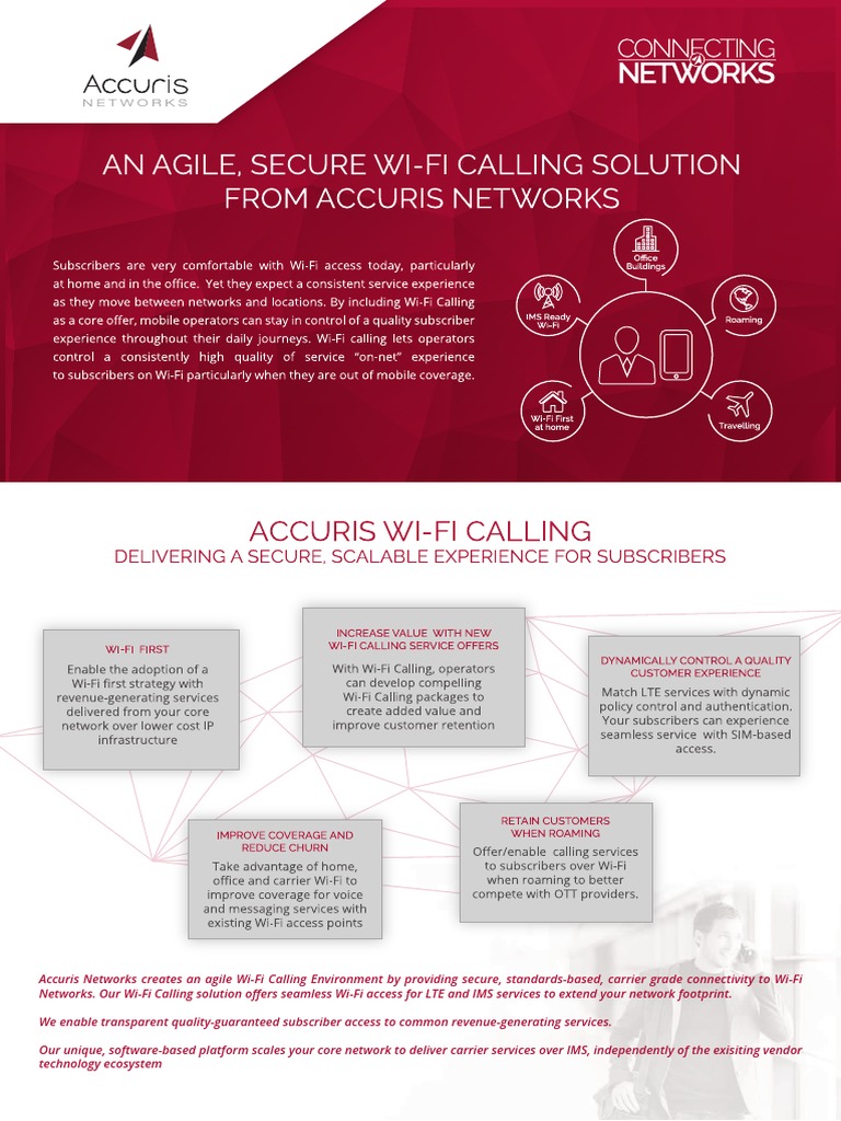 Agile Wi-Fi Calling Solutions by Accuris | PDF | Ip Multimedia ...