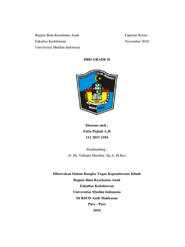 Laporan Kasus DBD Grade II pada Anak | PDF